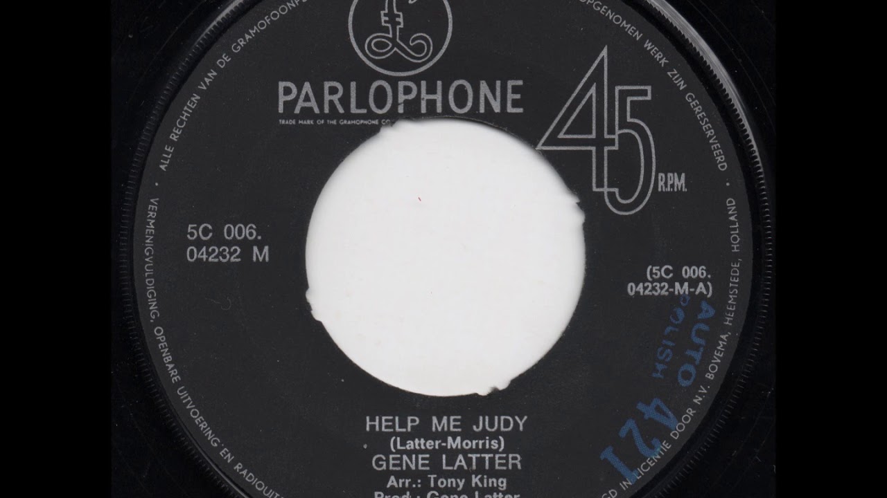 Gene Latter - Help Me Judy - YouTube