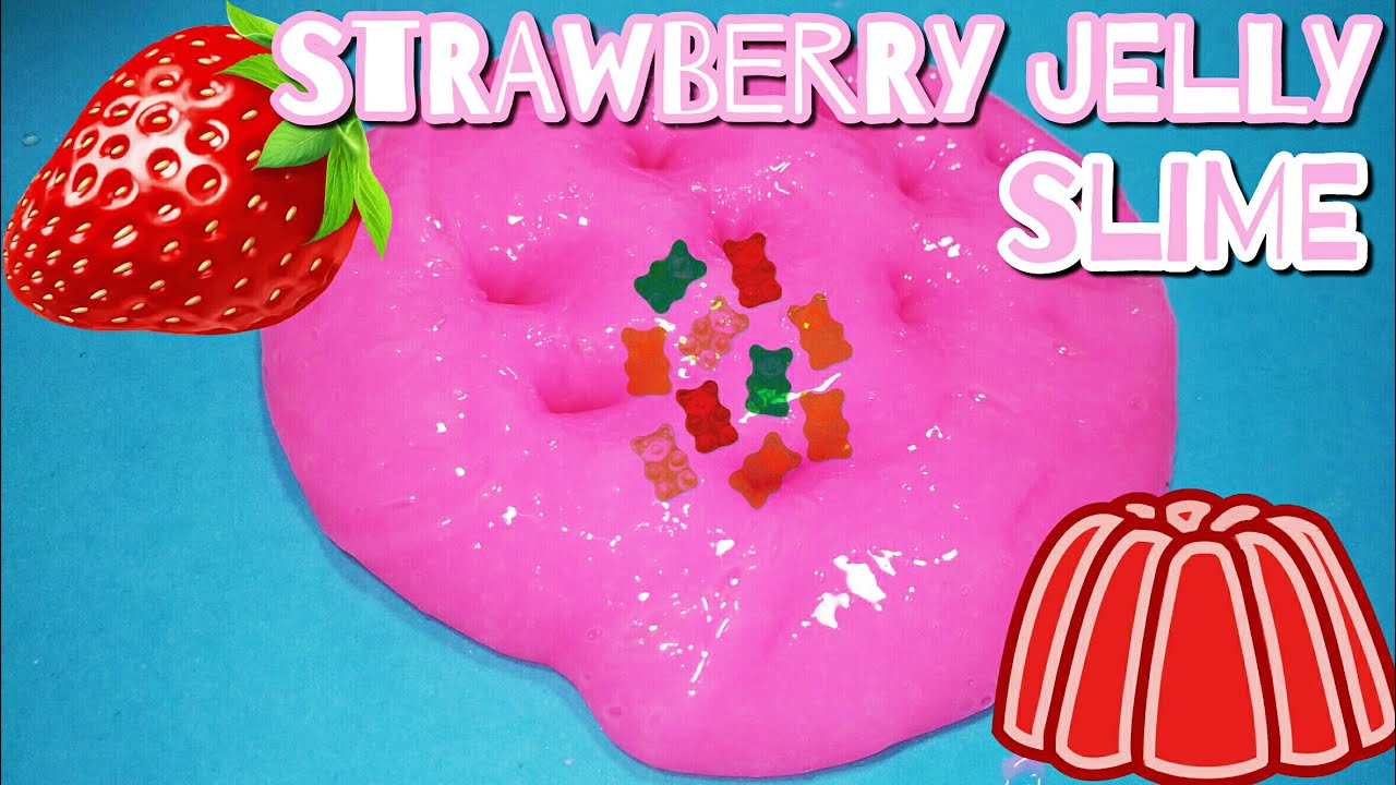 STRAWBERRY JELLY SLIME TUTORIAL [CARA MEMBUAT STRAWBERRY JELLY SLIME ...