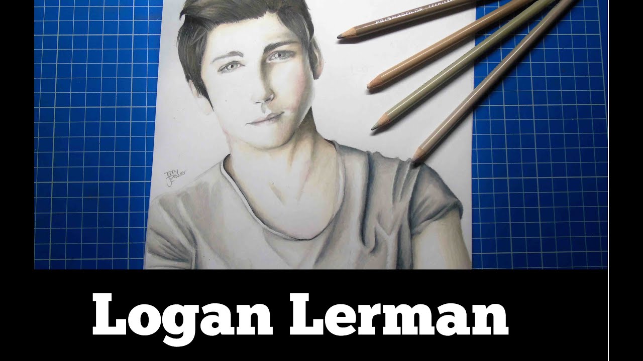 Let's draw #13 LOGAN LERMAN |Jenny ArtUndDesign - YouTube
