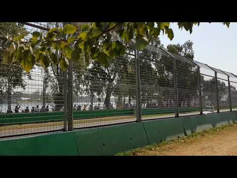 Kimi at driver's parade - Australian Grand Prix 2019