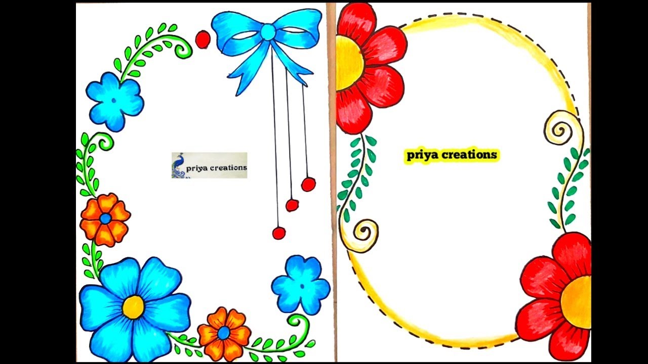 Unique Border Design for Project / Simple border design for project ...