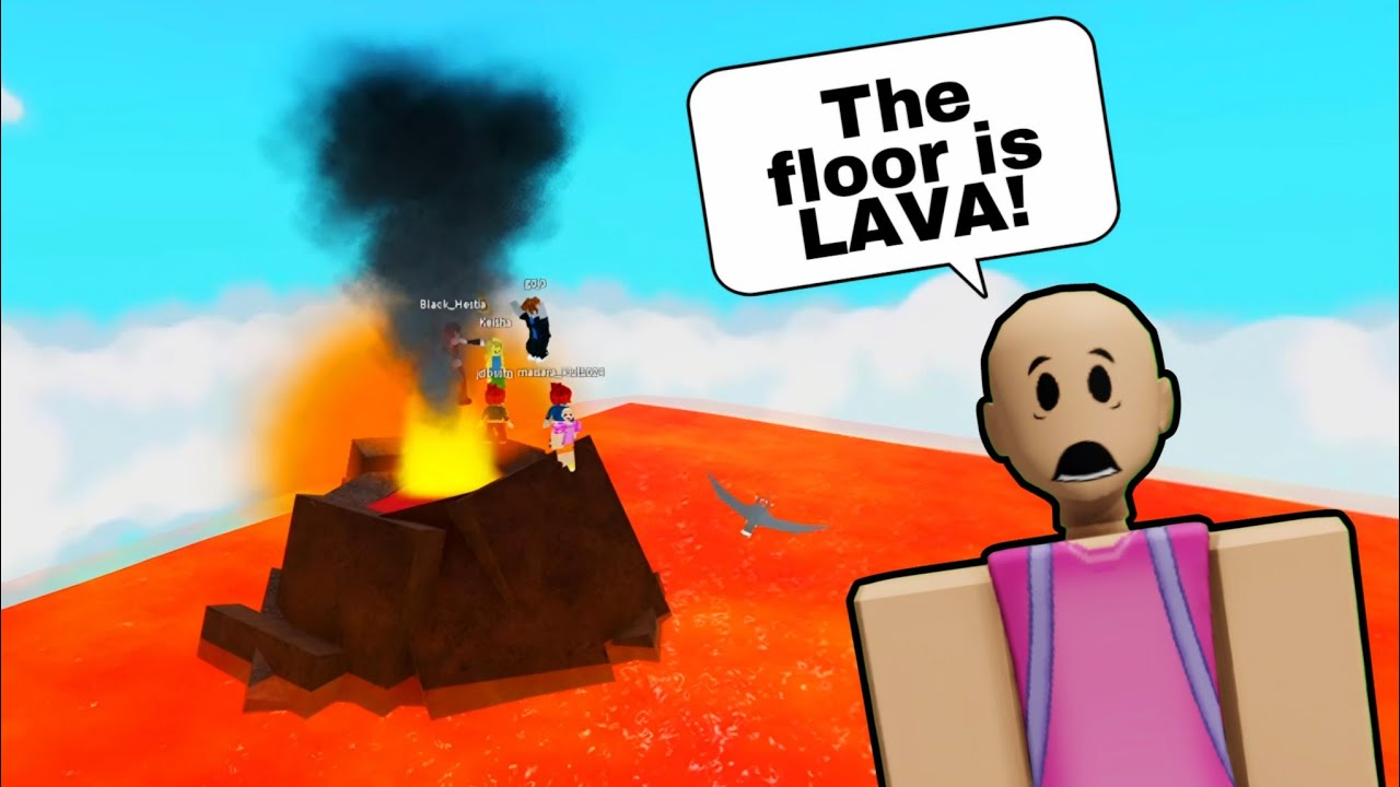 The Floor is Lava in Roblox! 😱 - YouTube