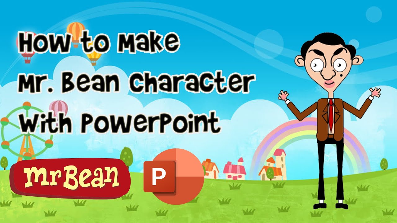 How to Make Mr. bean Character With PowerPoint - YouTube
