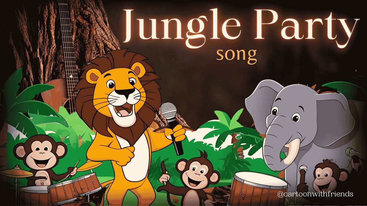 Jungle Jamboree Song! | Cartoon With Friend | #cartoon #song - YouTube