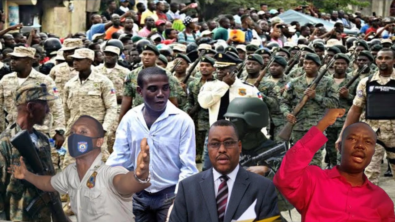 Guy Philippe fenk mete pyel atè lapolis lame dayiti potoprens bloke ...