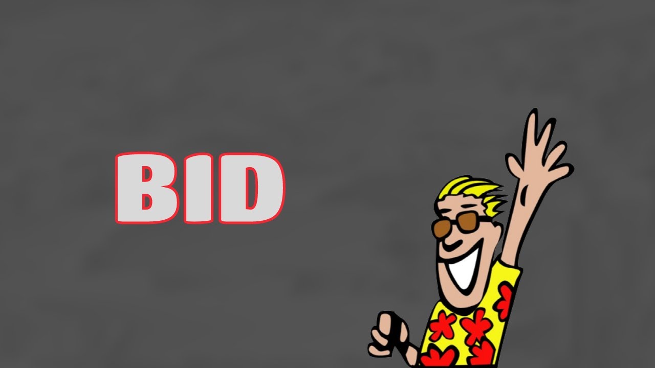 What Does BID Means Meanings And Definitions With Example In ENGLISH