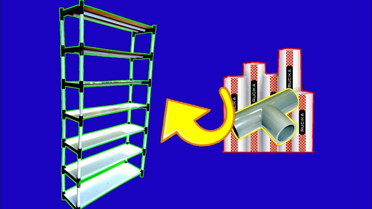 Cara Membuat Rak Dari Pipa. Rak Dari Pipa PVC - YouTube