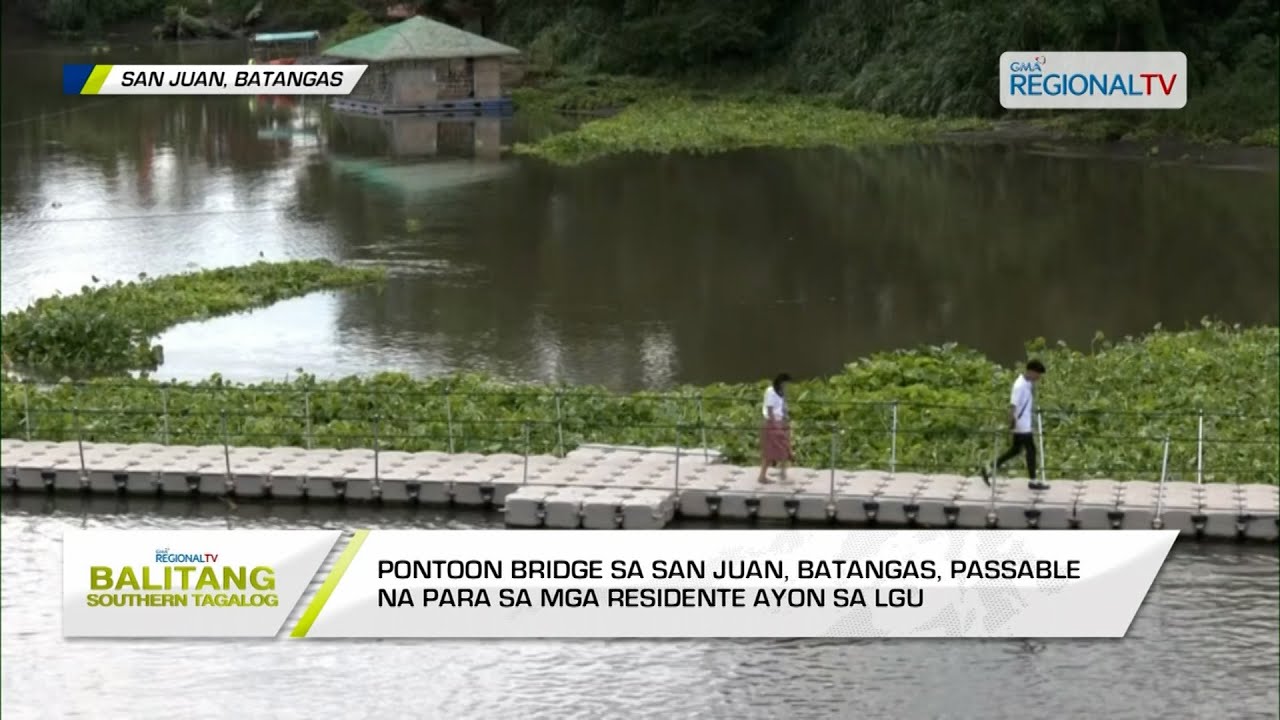 Balitang Southern Tagalog: Pontoon Bridge - YouTube