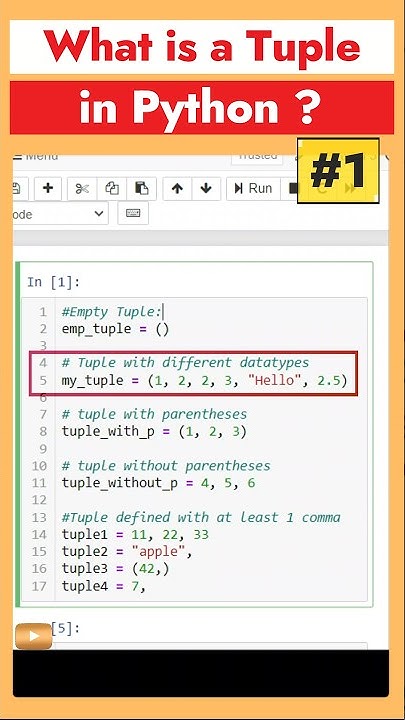 What is a Tuple in Python ? [ Part 1 ]| Most asked Interview Q&A - YouTube