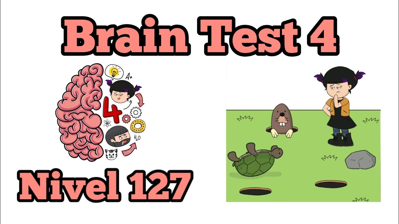 Brain Test 4 Solución Nivel 127: Hay que ayudar a la tortuga. - YouTube