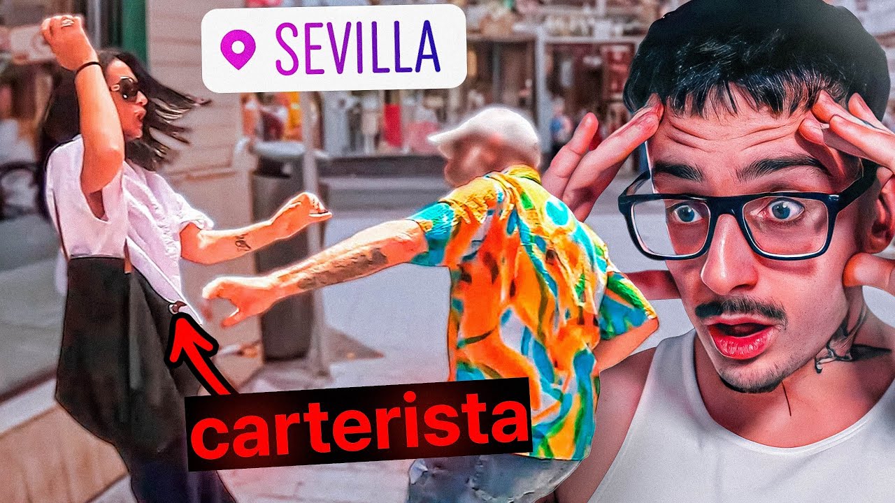 así son los pickpockets de Sevilla. - carteristas #4 - YouTube