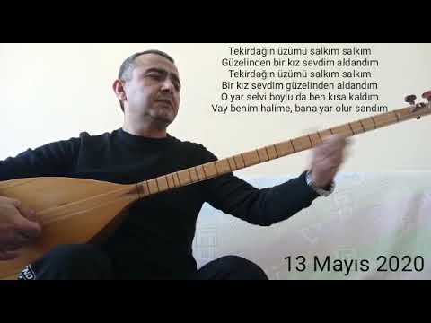 Tekirdağın üzümü salkım salkım Güzelinden bir kız sevdim aldandım,