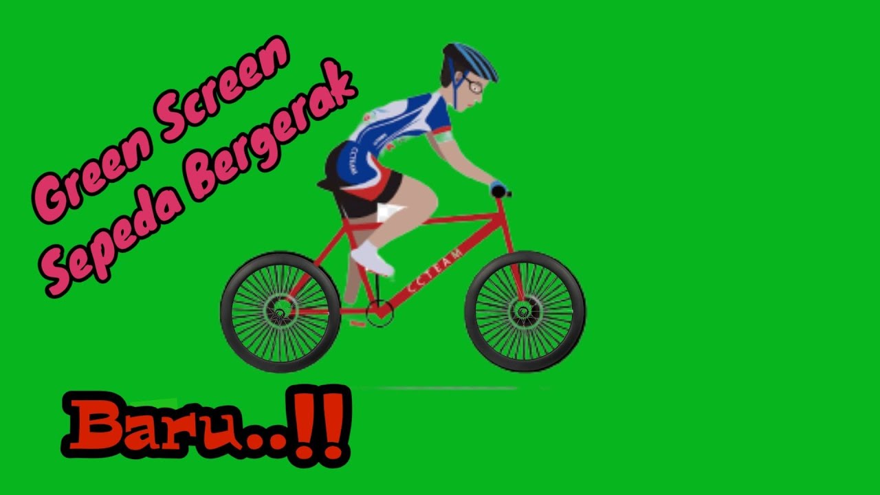 Green screen sepeda berjalan || Animasi sepeda berjalan - YouTube