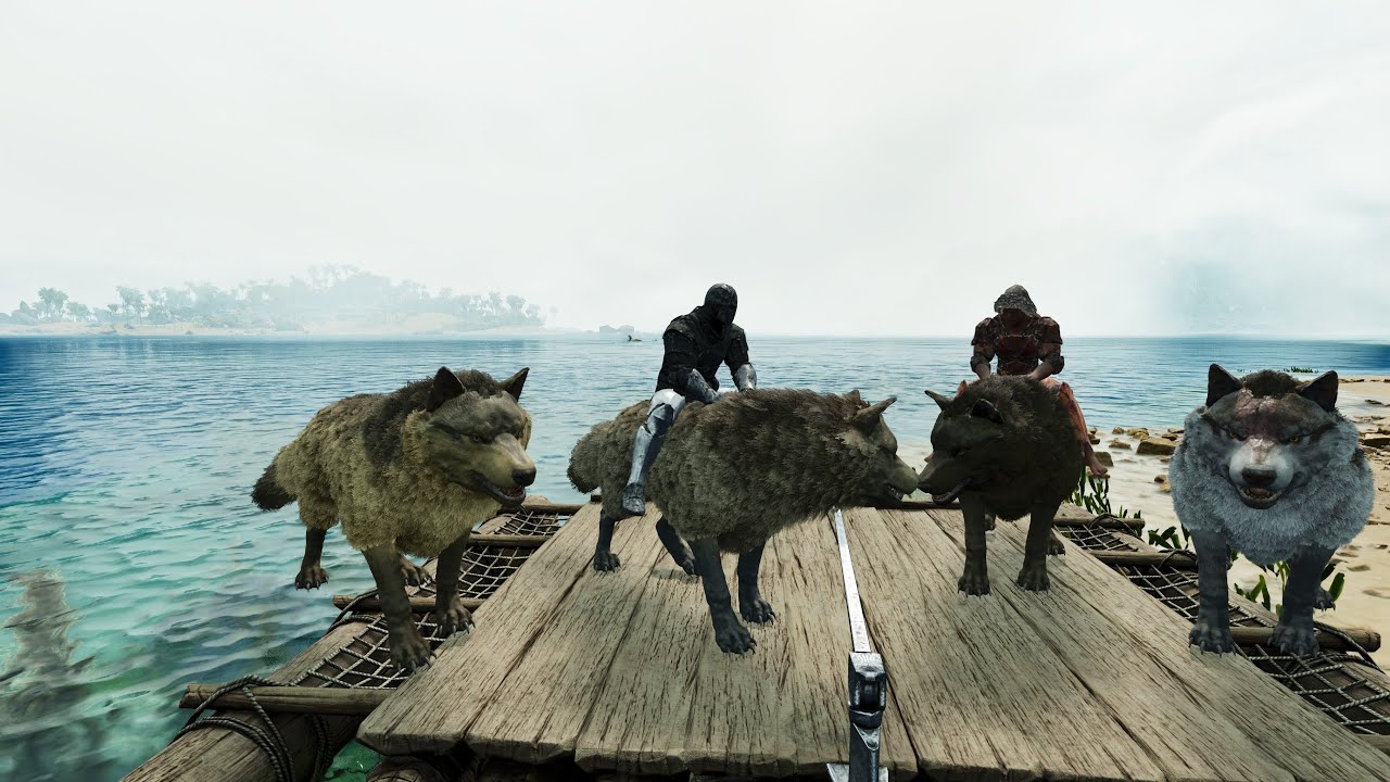 Ark Survival Ascended series: Cave run with our wolf pack for artifact ...