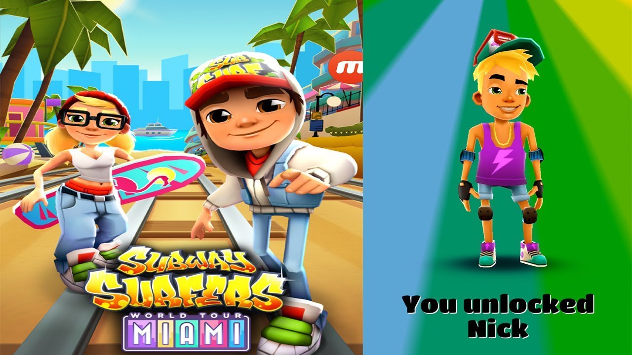 SUBWAY SURFERS MIAMI FLORIDA - NICK FULL SCREEN Android Gameplay (NEW ...