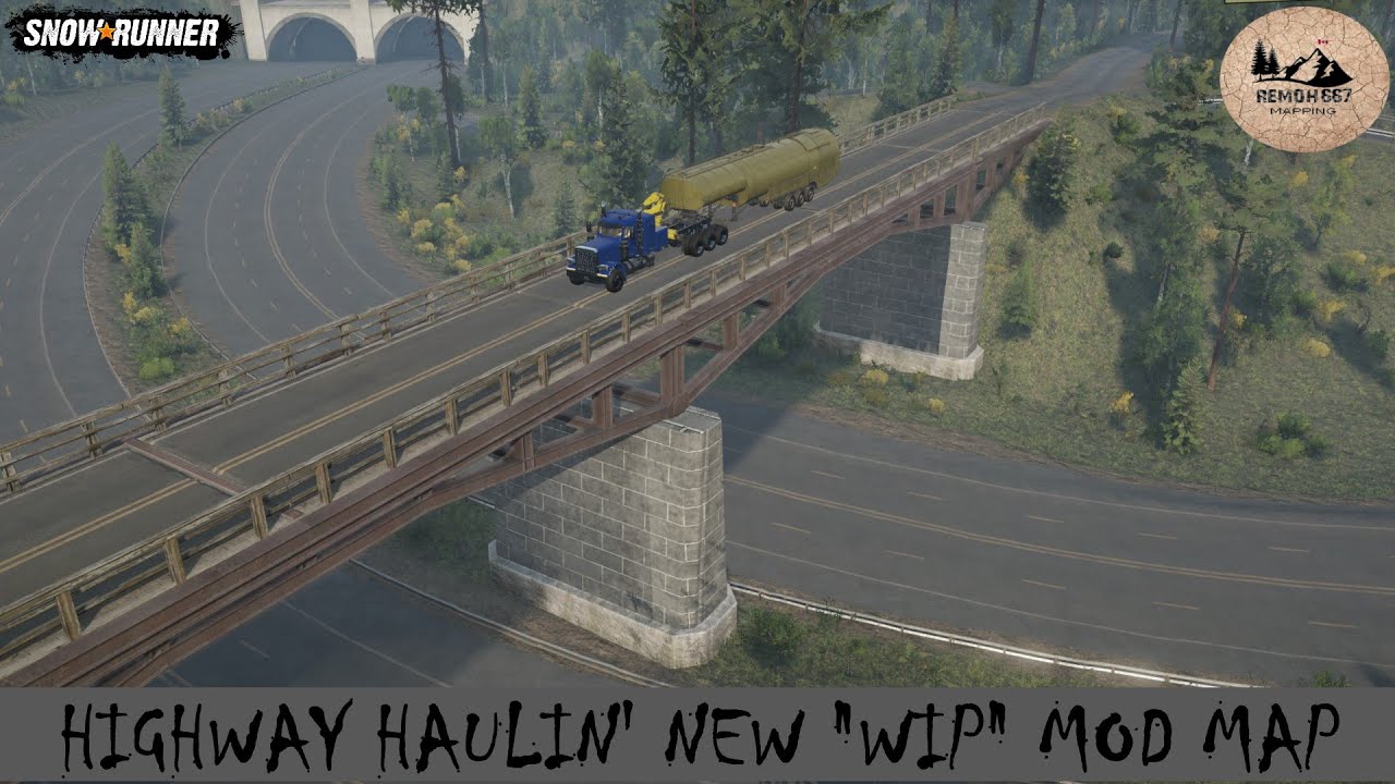 Snowrunner - The New Remoh667 Highway Haulin' Map Preview With The IX 3880 - YouTube