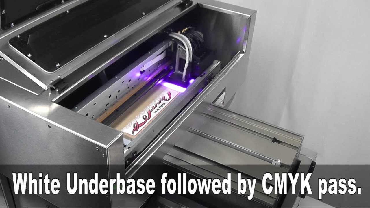 Neon UV-LED Printer - Printing on Wood - YouTube