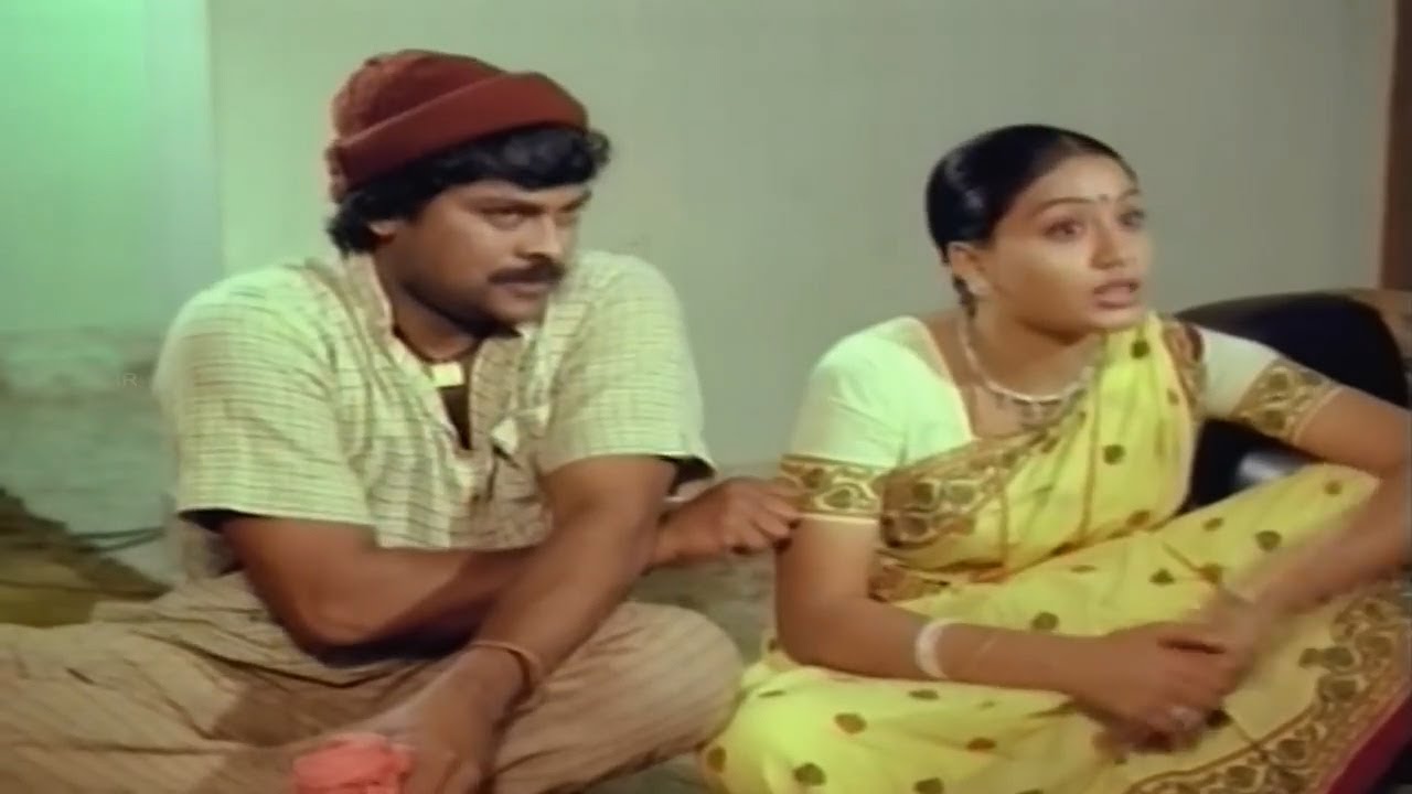 Comedy Scene Between Vijayashanthi & Chiranjeevi || Telugu Movie Comedy Scenes || Shalimar ...