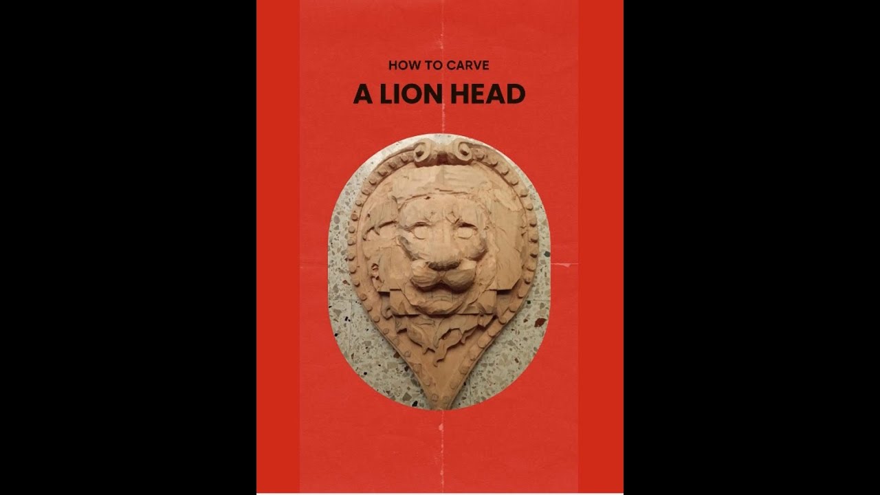 How to carve a LION HEAD (Part 1) - YouTube