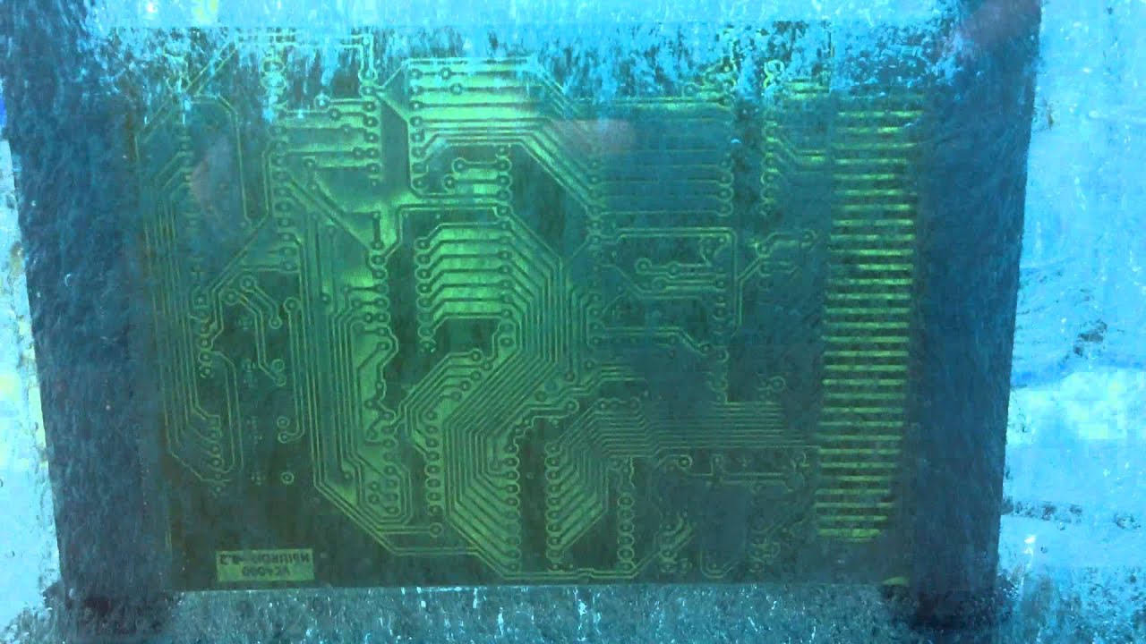 PCB etching - YouTube