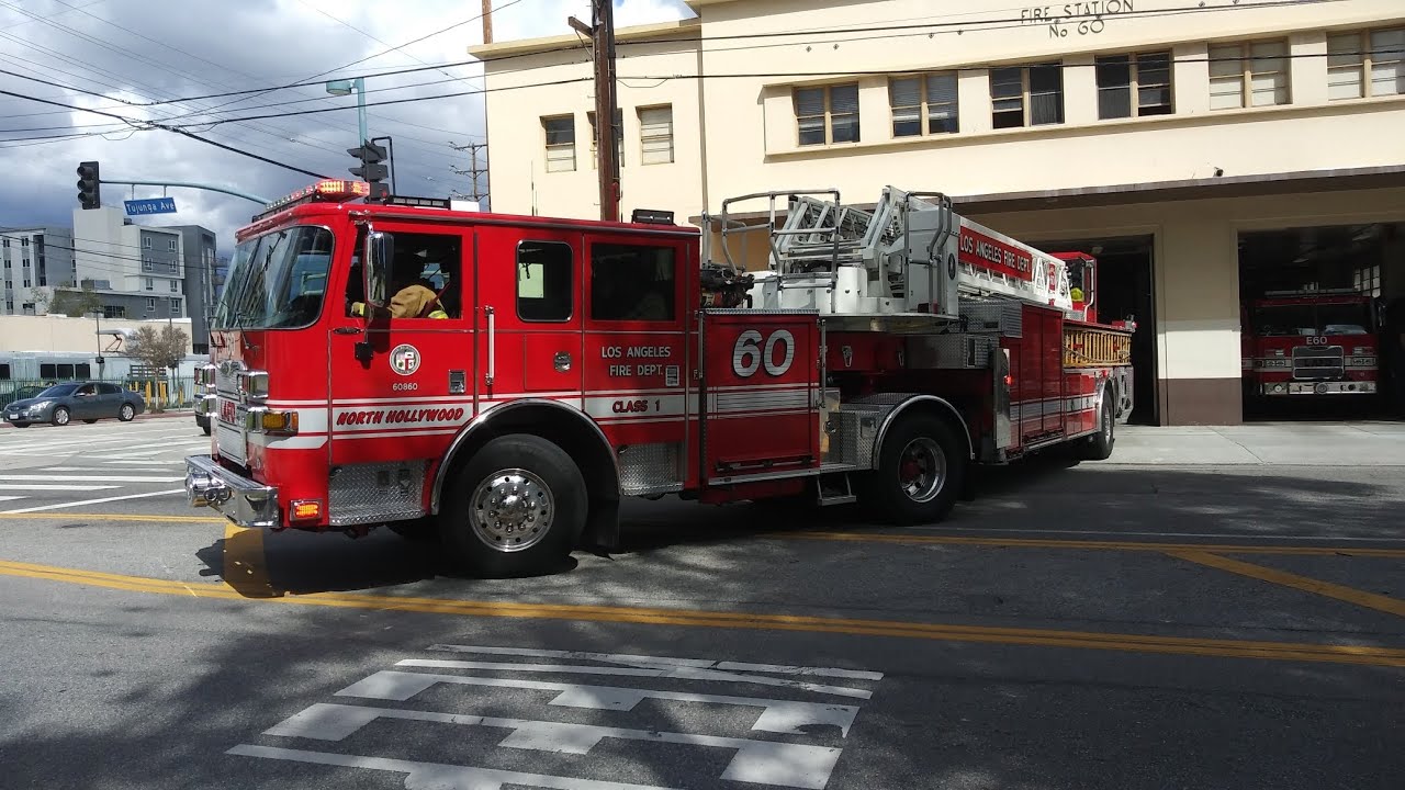 LAFD Light Force 60 Responding - YouTube