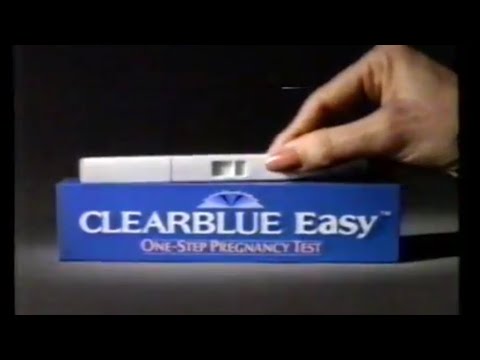 1992 Clearblue easy Pregnancy Test TV Commercial - YouTube