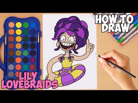 How to draw Lily Lovebraids in Swimsuit | Poppy Playtime Chapter 5