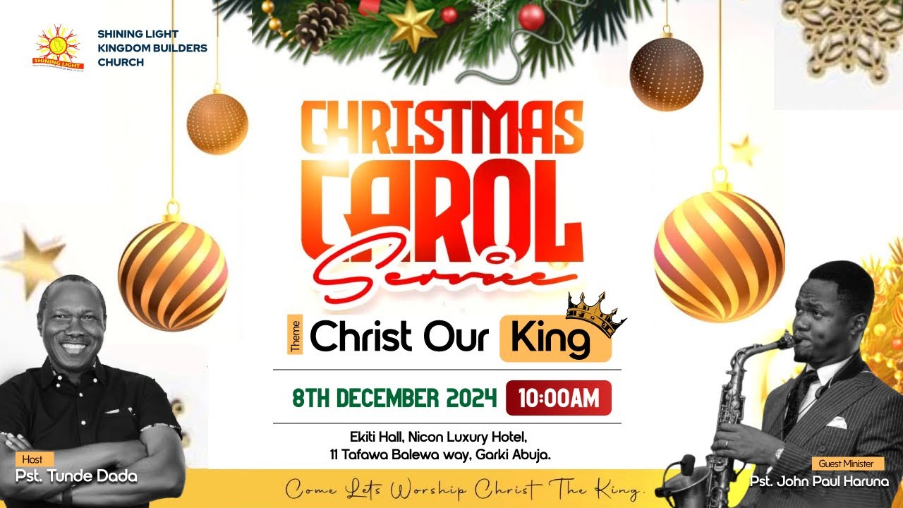 CHRISTMAS CAROL SERVICE || 8TH DECEMBER || 2024 - YouTube