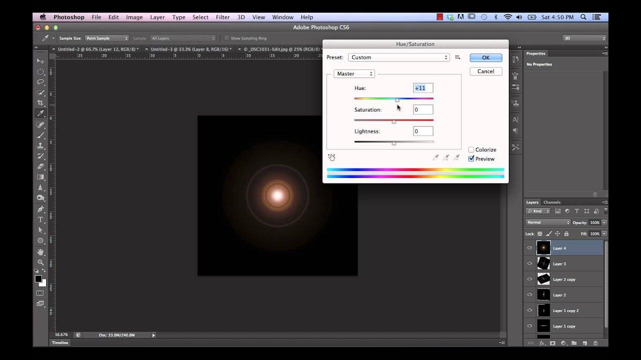 Making Realistic Starburst Effects in Photoshop (Lens Flare) - YouTube