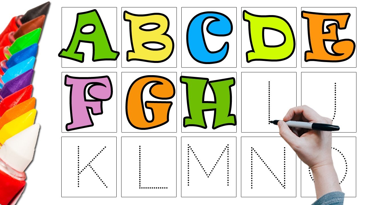 Writing Capital Letters Alphabet For Children | English Alphabets A to ...