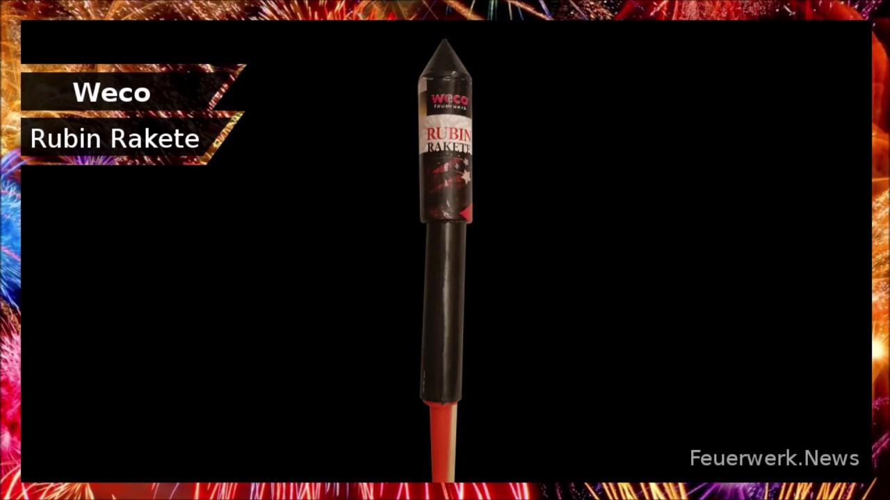 RUBIN RAKETE WECO (Raketensortiment Falling Stars Penny 5,99€) - YouTube