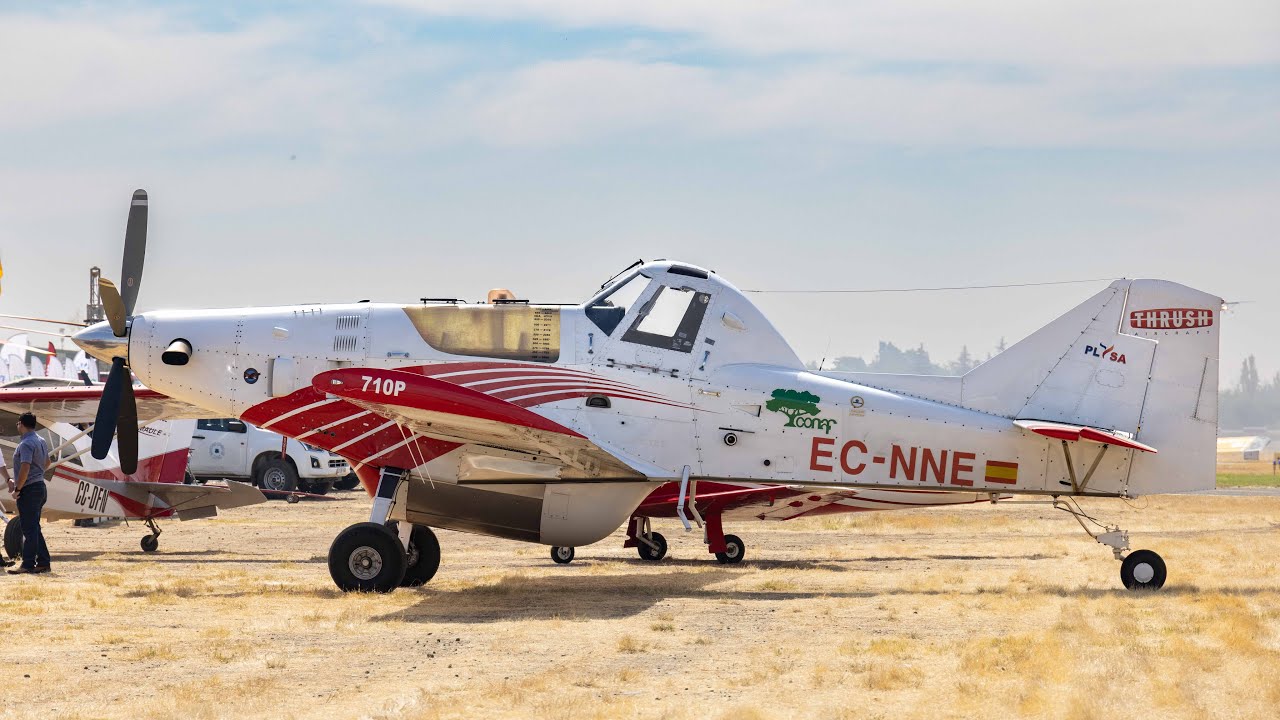 Thrush S2R T-660 Landing - Take Off & Low Pass " FIAC-Maule 2023 ...