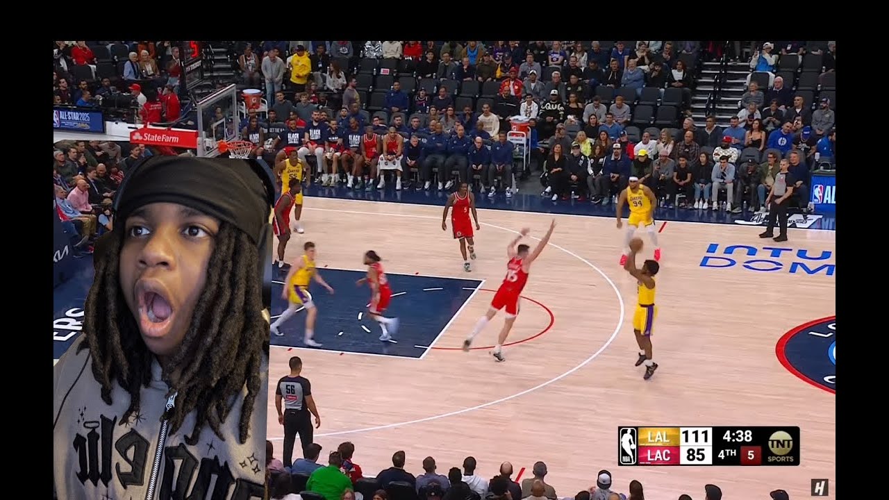 BRONNY SHOOTING 3ss? Los Angeles Lakers vs Los Angeles Clippers Feb 4 ...