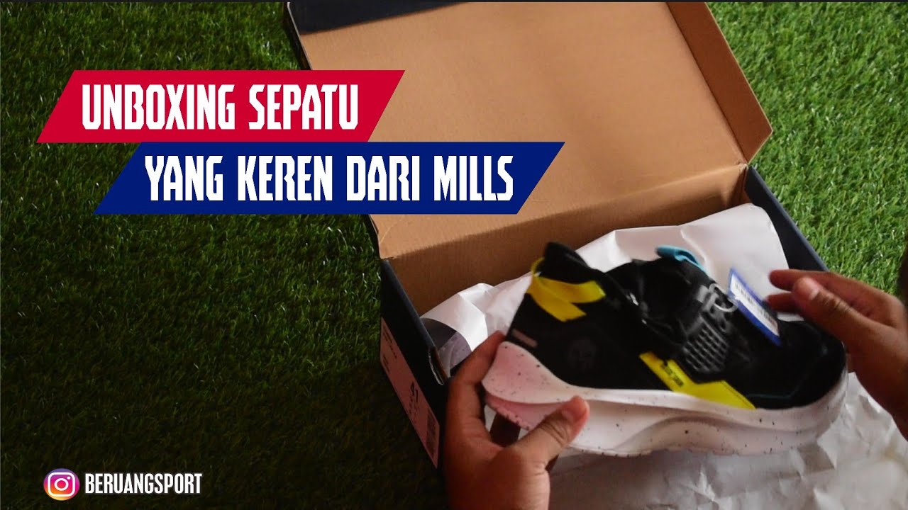 Unboxing Sepatu Yang Keren Dari Mills | Sepatu Mills EVANDER - YouTube