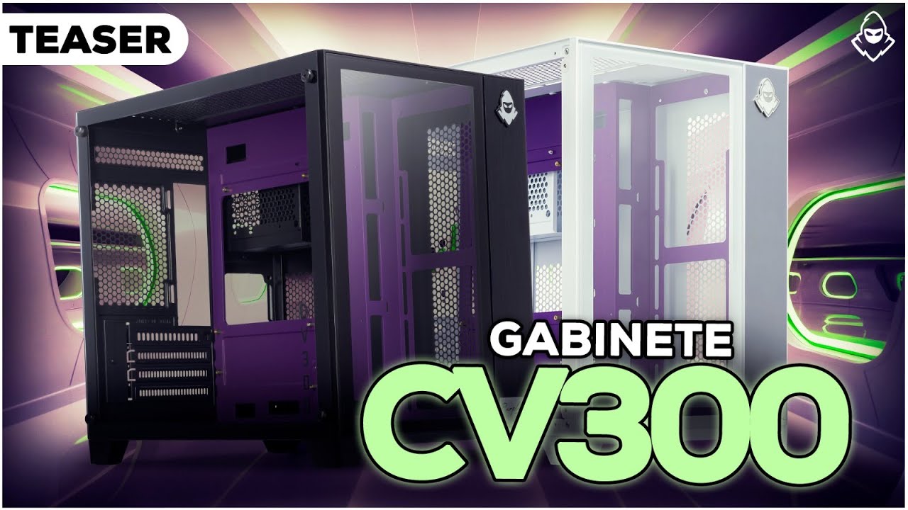 TEASER GABINETE GAMER MANCER CV300 PURPLE EDITION, MID-TOWER, LATERAL ...
