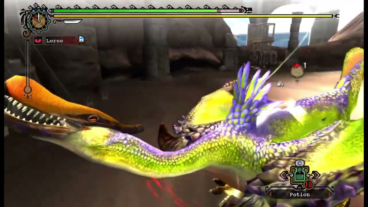 Monster Hunter Tri - Qurupeco (Offline Arena) - YouTube