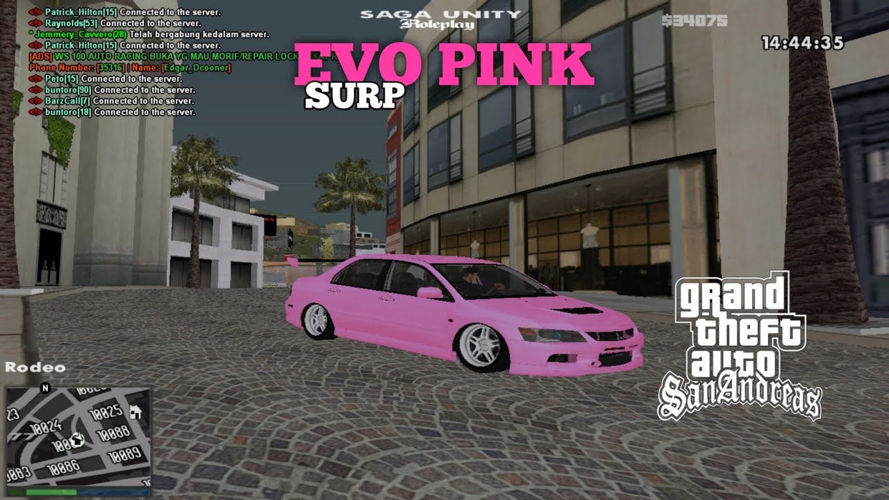 SURP - EVO PINK SIAP MERESAHKAN KOTA SAGA UNITY ROLEPLAY !! || GTA SAMP ...