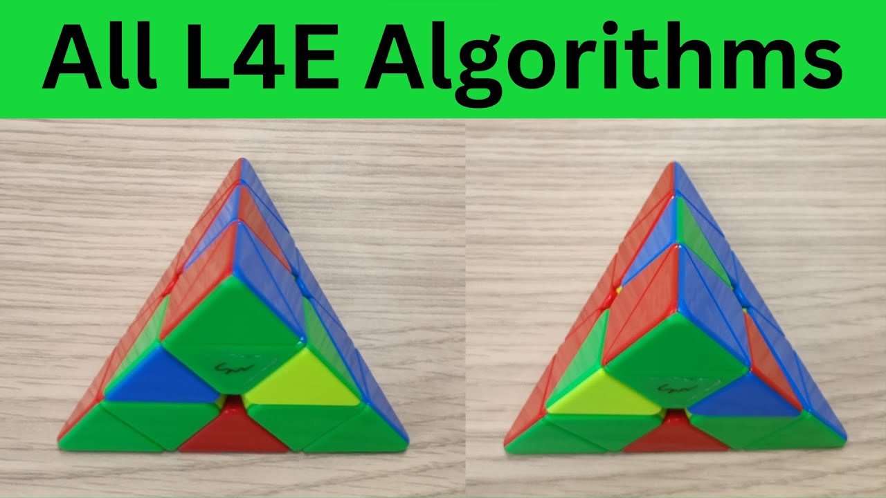Pyraminx All The L4e Algorithms Fingertricks Youtube
