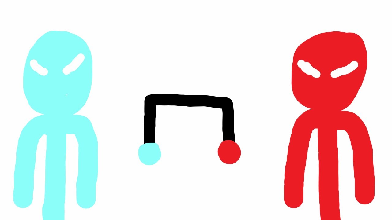 Ice vs. Fire stick figure tournament battle one. Who will win? - YouTube
