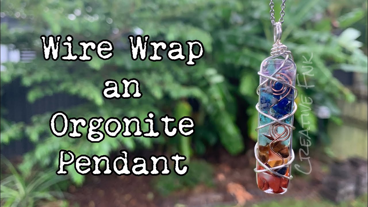 How to wire wrap an orgonite crystal. Simple pendant design for ...