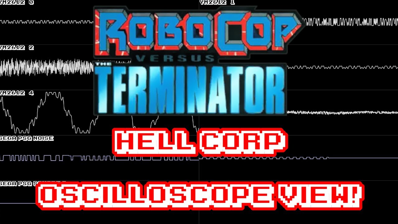 Robocop Versus Terminator (GEN/MD) - Hell Corp - In Oscilloscope View ...