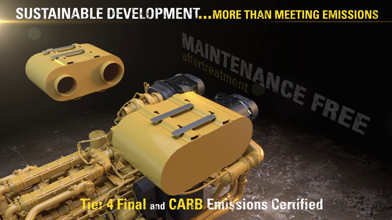 The Cat 3512E Tier 4 Final Land Electric Drive Drilling Engine - YouTube