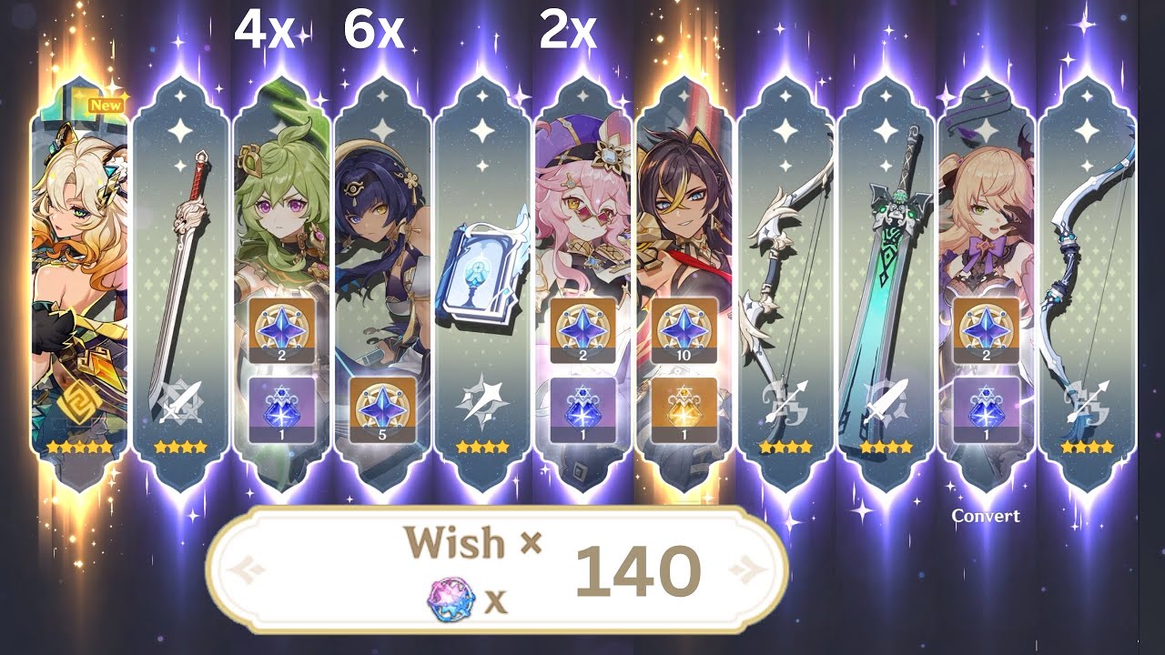 140 Pulls Xilonen + Pity Counter (Genshin Impact) - YouTube