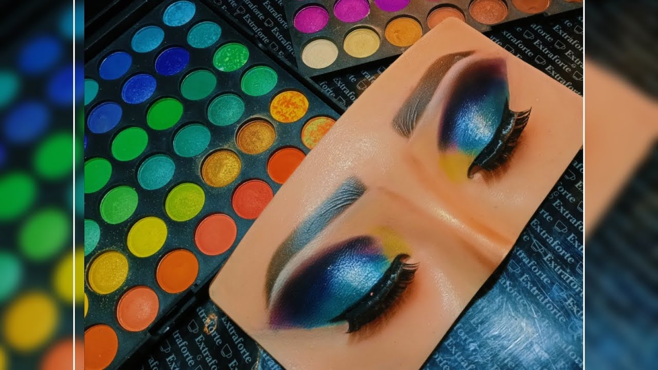 Beautiful heavy eye makeup look# step by step for beginners## - YouTube