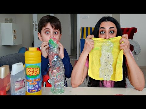 Tiktok Hayat hilelerinden baloncuk yapma videolarını denedik.