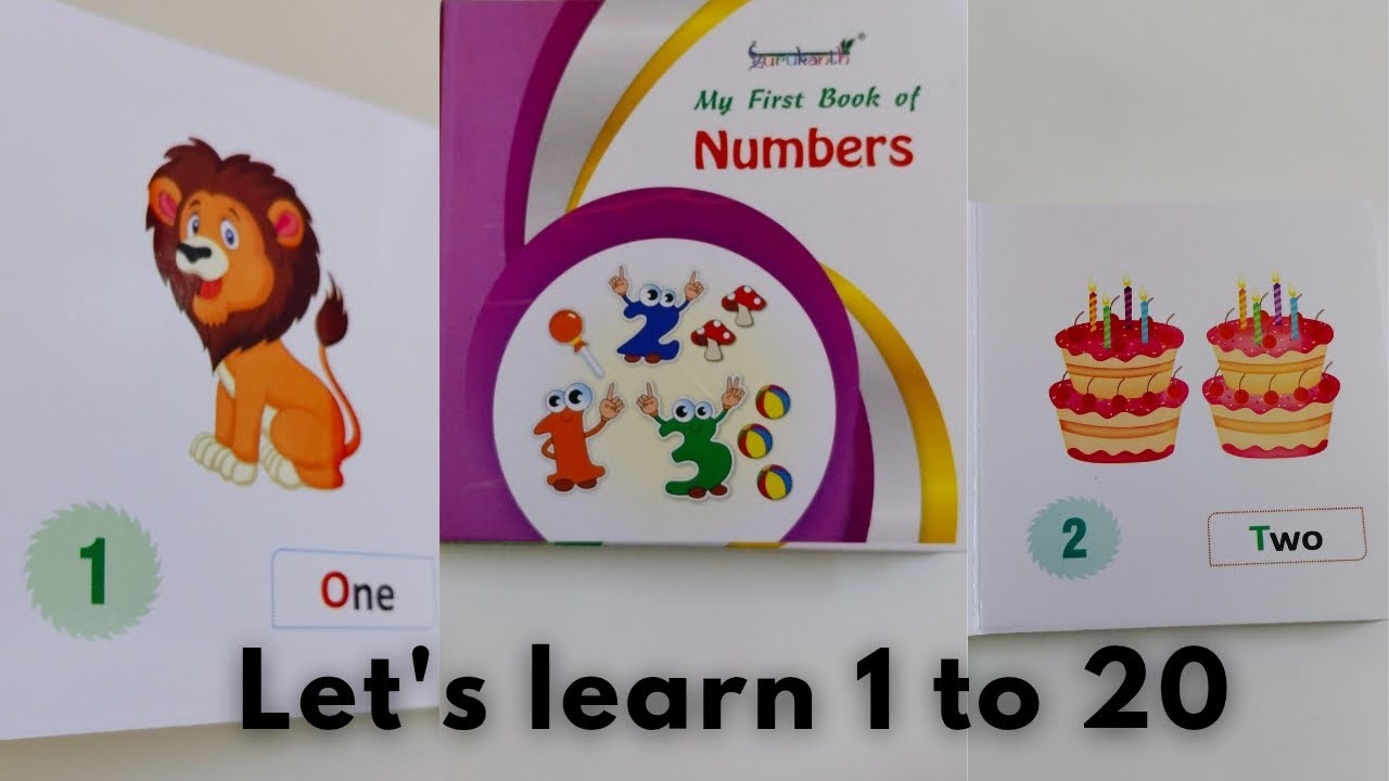 Let's learn 1 to 20 with spelling and counting|| fun numbers learning ...