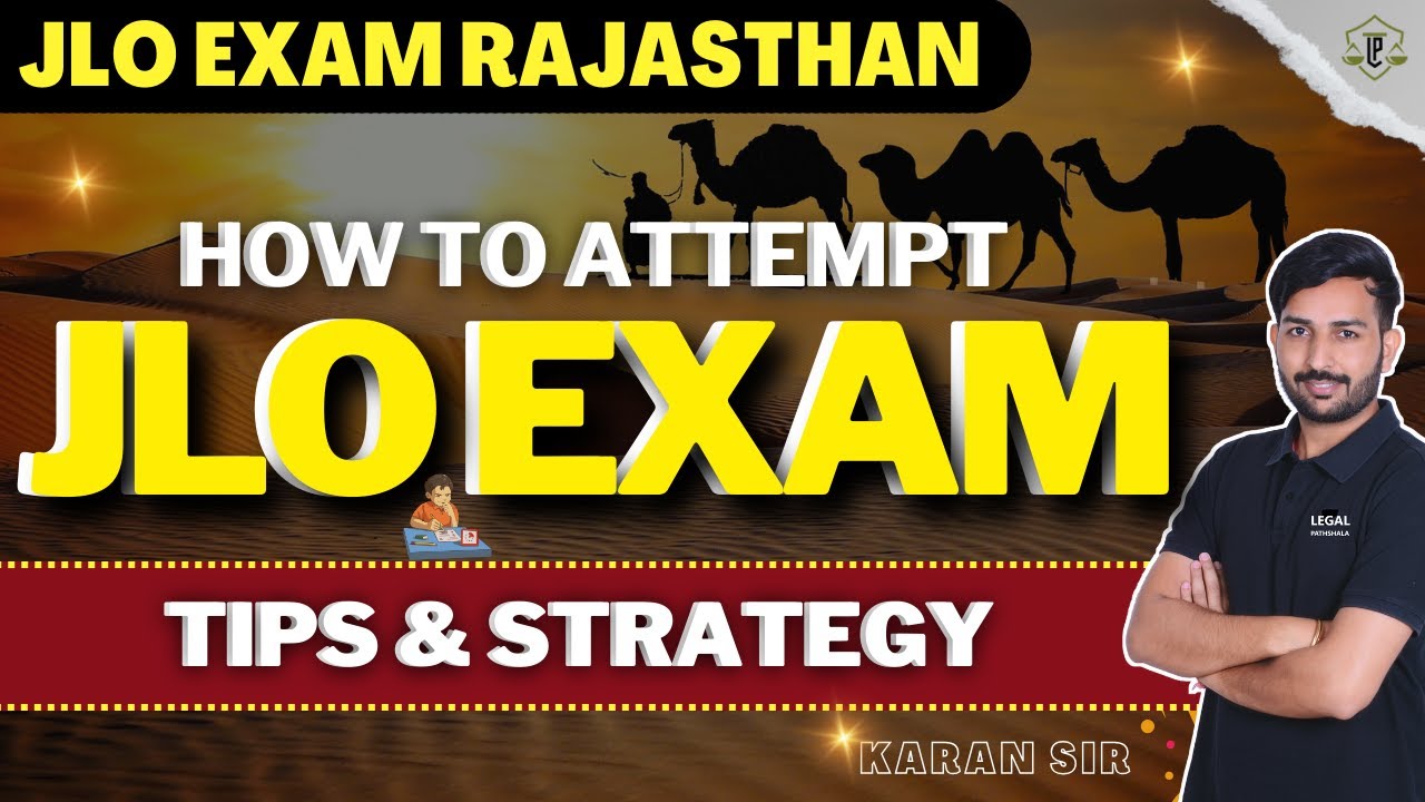 JLO Exam 2023 | Junior Law Officer Exam | Rajasthan JLO Exam - YouTube