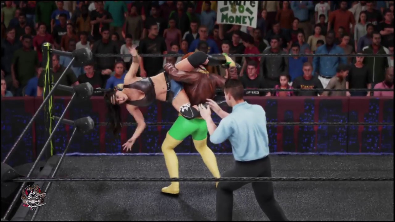 WWE 2K19 rogue v sarah logan - YouTube
