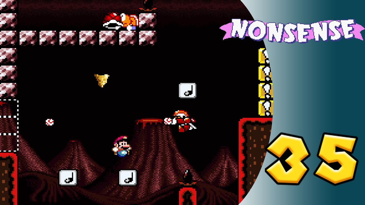 Nonsense [SMW-Hack] - Part 35 - Zwei vorletzte Hardcore-Level - YouTube