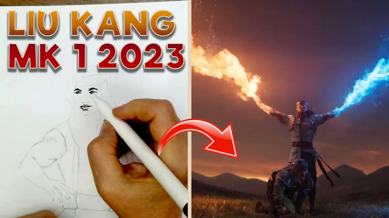 MK 1 2023. Liu Kang's New Powers. How to draw - YouTube